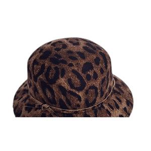 婦人帽子 秋冬 イタリア製 インポート Complit ウール フェルト レディースハット クロッシェ ブラウン 豹 ヒョウ柄 レオパード 23020 : 帽子専門店HATSHOP ...
