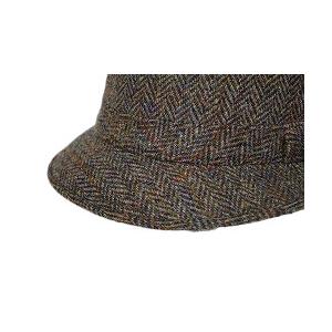 HARRIS TWEED 紳士帽子 秋冬 フランス製 インポート MISTRALミストラル HarrisTweed メンズハット LL ...