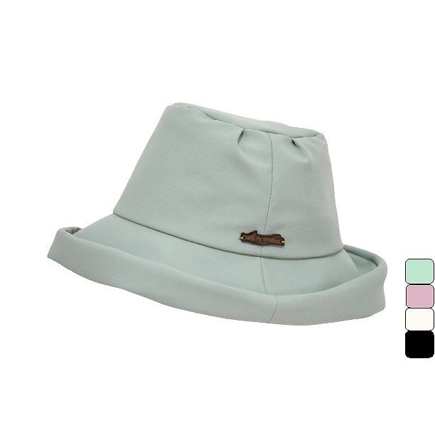 婦人帽子 tuduri UVカット 日本製 サイズ調節付き レディースハット ミント ピンク アイボリー クロ 女性 春夏 TU-H ...