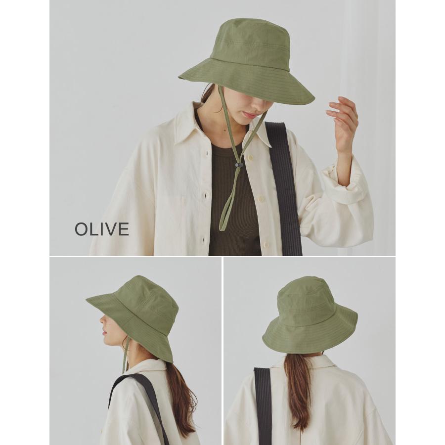 ミルサ milsa 帽子 レディース ハット 1級遮光 紫外線対策 サファリハット 洗える 洗濯機 あご紐 飛びにくい 風に強い 夏 日除け 日よけ UV90％ 25SS ...