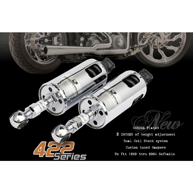 プログレッシブ 422シリーズADJ クローム HD SOFTAIL 00-17 FXSB不可 PRO-422-4002C 取寄品 : NB ...