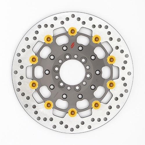 バイク ブレーキ クラッチ SUNSTAR BRAKE サンスター プレミアムR ホール XJR400(φ298) ピン:ゴールド ...