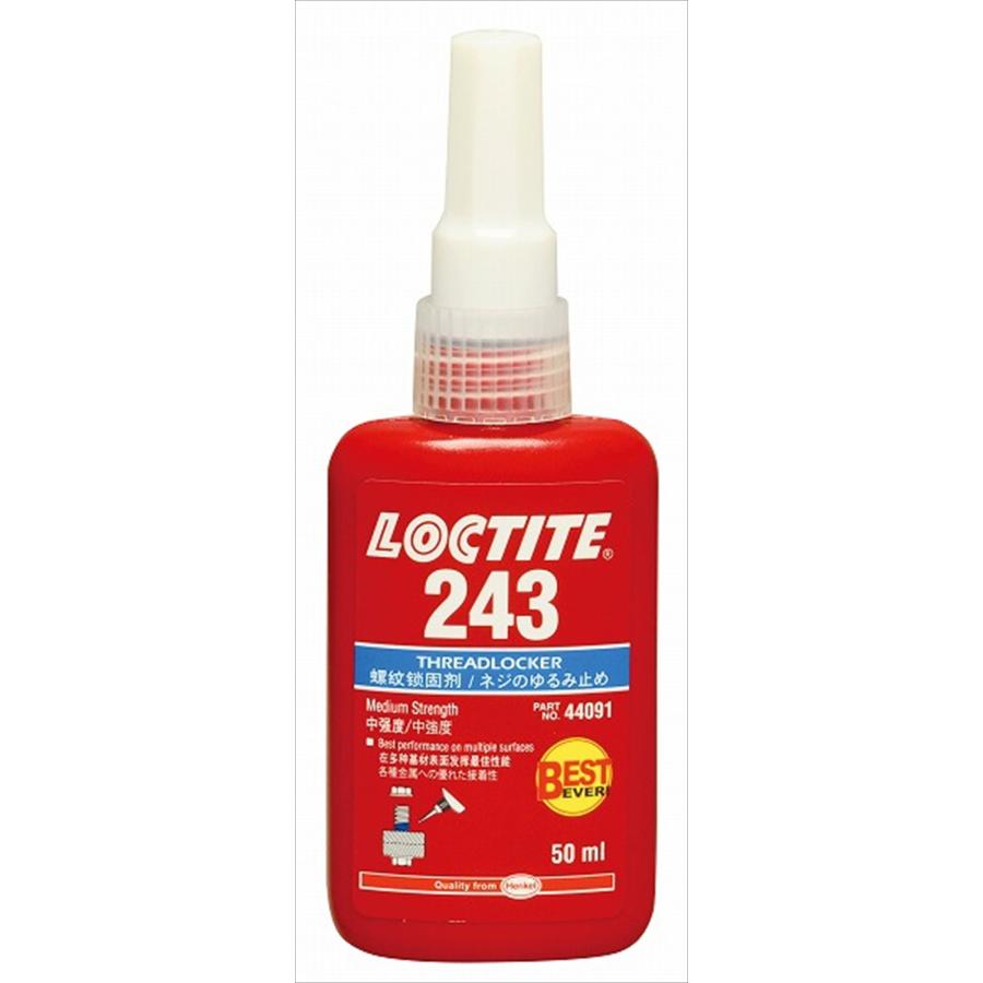LOCTITE(ロックタイト) 243 ネジユルミ止メ ボトルタイプ 1311320 : ヘルメット・バイク用品はとや - 通販 - Yahoo!ショッピング