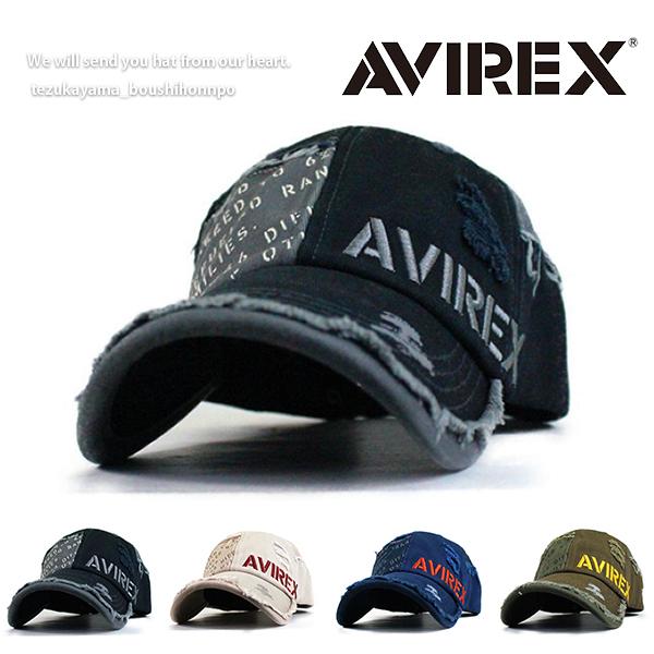 AVIREX（アヴィレックス） アビレックス キャップ メンズ レディース 帽子 AXダメージローキャップ アウトドア ウォーキング 人気 ...