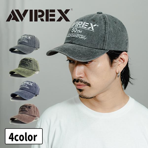 AVIREX（アヴィレックス） アビレックス キャップ メンズ レディース 帽子 ローキャップ 50th アニバーサリー ピグメントキャップ ...