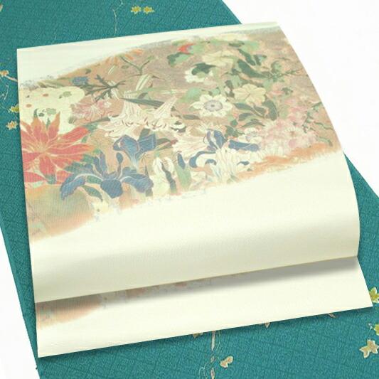 螺鈿 白地 百合 菖蒲模様 正絹 袋帯 新品 未使 和装 着物 No.5-0009 : 5-0009 : はつはなづき - 通販 - Yahoo!ショッピング