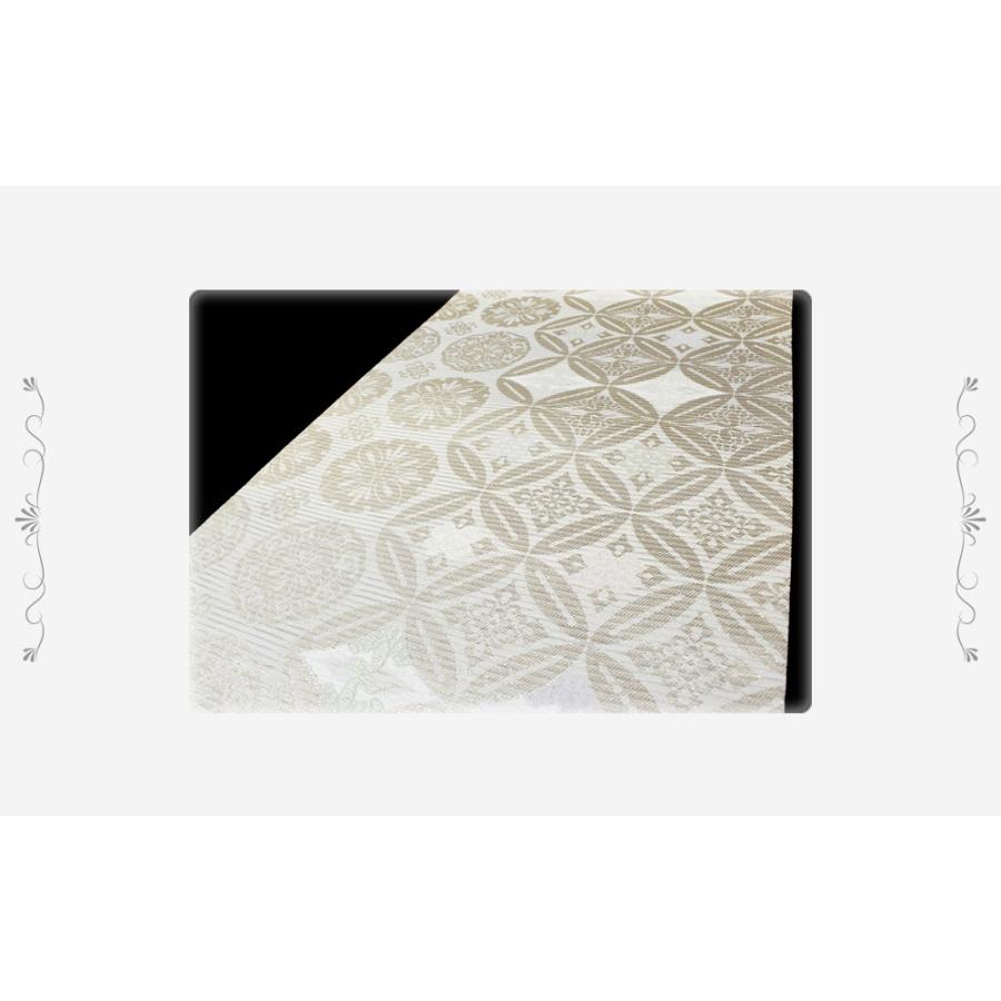 夏物 西陣佐々木染織 白地 七宝 向鶴模様 正絹 六通 袋 和装 着物 No.5-0331 : 5-0331 : はつはなづき - 通販 - Yahoo!ショッピング