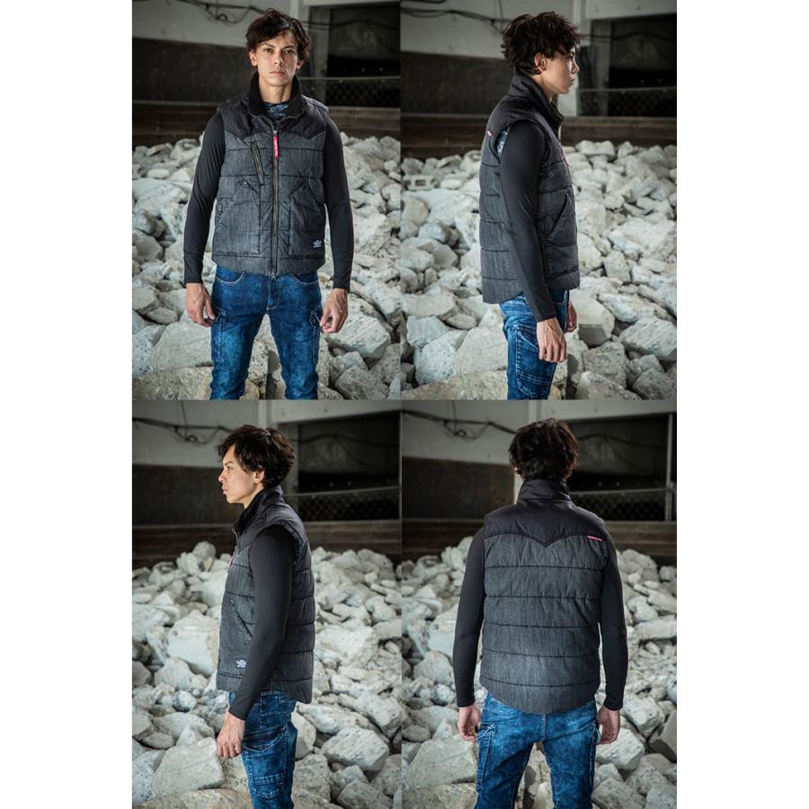BURTLE（バートル） 防寒着 防寒ベスト 保温 5004 サーモクラフト 男女兼用 メンズ レディース デニム フルジップ 秋冬 防寒服 作業着 作業服 : 作業用品の服部 - 通販 ...