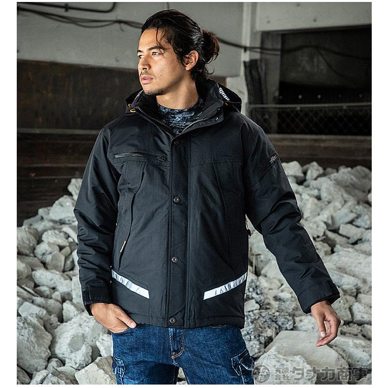 バートル 防寒着 防水防寒ジャケット 大型フード付き 7610 男女兼用 反射 制電 撥水 防汚 フリース 7610シリーズ 作業服 作業着 防寒服 4L-5L : burtle-7610-b ...