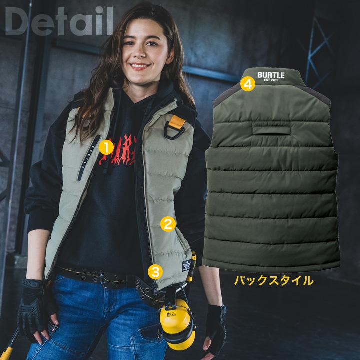 BURTLE バートル 防寒ベスト 5044 サーモクラフト対応 保温 ヒートベスト ヒーターベスト 電熱ベスト アウトドア メンズ レディース 即日発送 XXL : 作業用品の服部 - 通販 ...