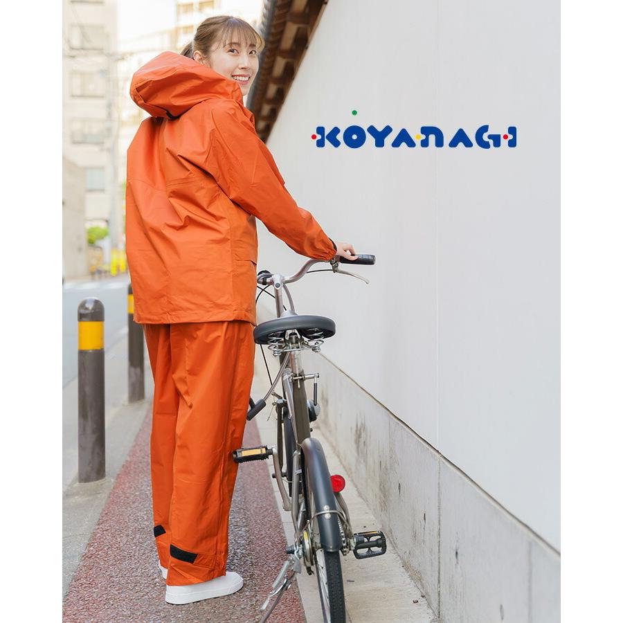 KOYANAGI レインスーツ 合羽 上下セット レインウエア 雨具 ハイスペック 東レ エントラント生地 #8200 蒸れにくい コヤナギ 雨合羽 レインコート 防水 撥水 透湿素材 ...