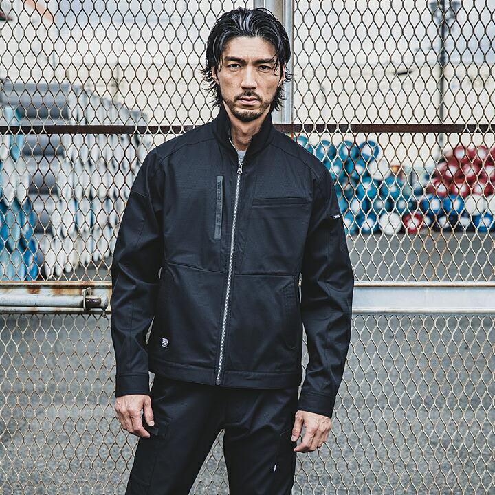 寅壱 ワークジャケット 3560-124 春秋冬用 ストレッチ ドライ 防風 作業服 作業着 ジャンパー ブルゾン トライチ : 作業用品の服部 - 通販 - Yahoo!ショッピング