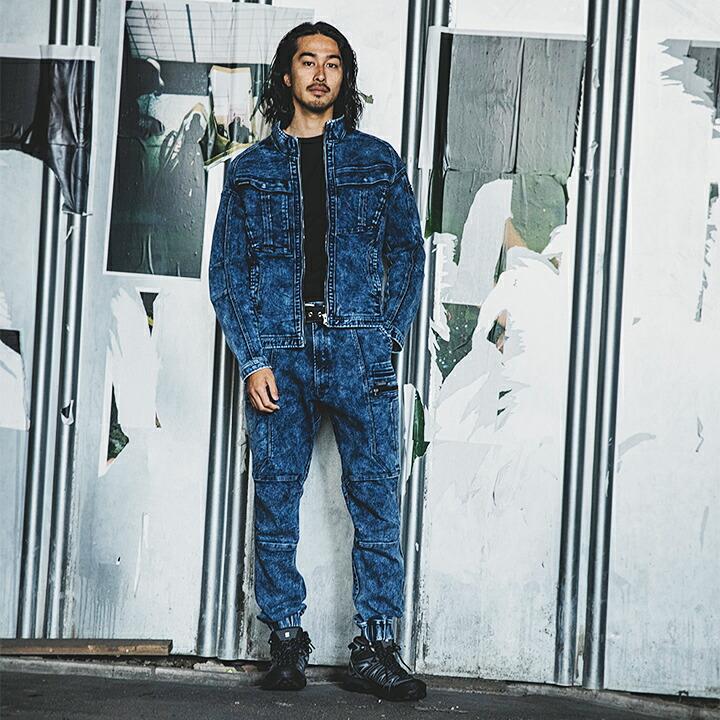 寅壱 デニムカーゴジョガーパンツ 8922-235 秋冬 作業服 作業着 ズボン ジーパン カーゴパンツ ストレッチ かっこいい トライチ : tora-8922-235-b : 作業用品の ...