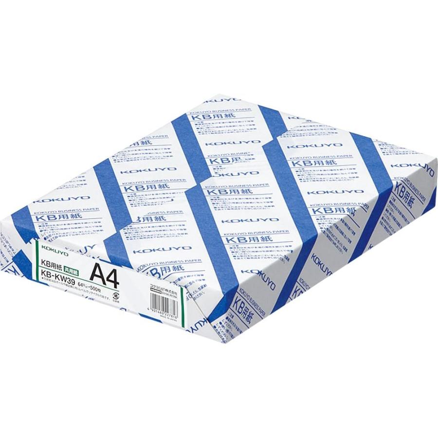 KOKUYO コクヨ コピー用紙 A4 紙厚0.09mm 500枚 PPC用紙 共用紙 KB-KW39 単品 : 葉月Yahoo!店 - 通販 - Yahoo!ショッピング