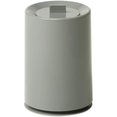 ideaco ideaco(イデアコ) ゴミ箱 丸形 フタ付き アッシュグレー 1.2L mini TUBELOR with Lid (ミニチューブラーウィズリッド) c.1.2L(フタあり ...