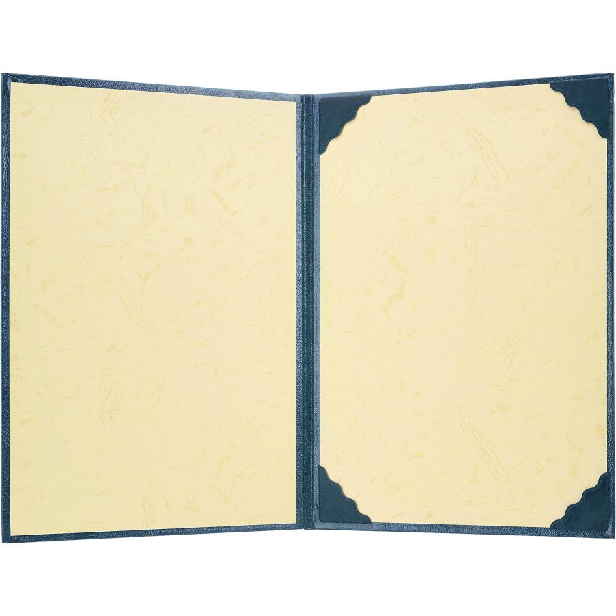 ナカバヤシ 証書ファイル/レザータイプ A4判 紺 FSL-A4B : 葉月Yahoo!店 - 通販 - Yahoo!ショッピング