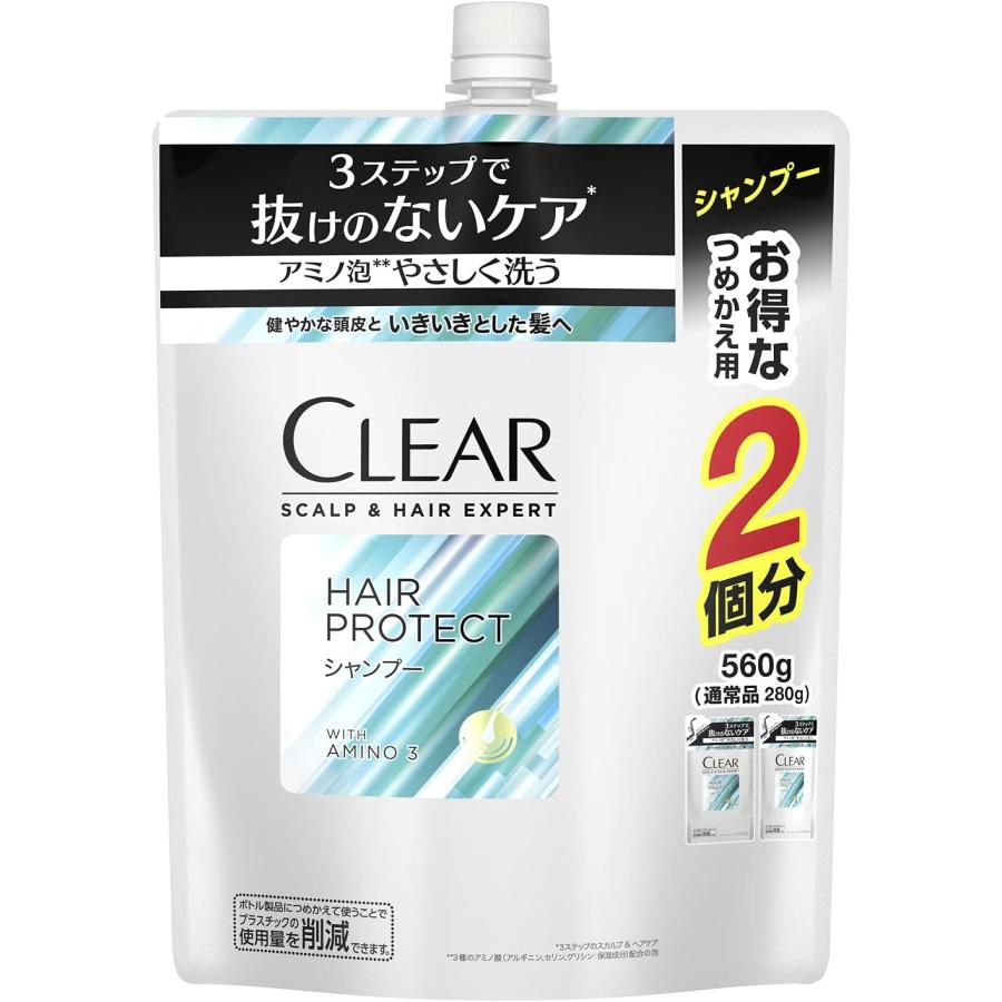 CLEAR(クリア) ヘアプロテクト メンズ 男性用 スカルプケア 頭皮 シャンプー つめかえ用 560g : hak00b1125 : 葉月Yahoo!店 - 通販 - Yahoo!ショッピング