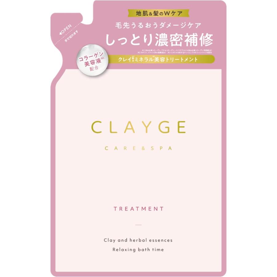 CLAYGE トリートメントM しっとりまとまる ホワイトジャスミン&ムスクの香り 詰替え用 レフィル 単品 トリートメント詰替 400ml : 葉月Yahoo!店 - 通販 - Yahoo ...