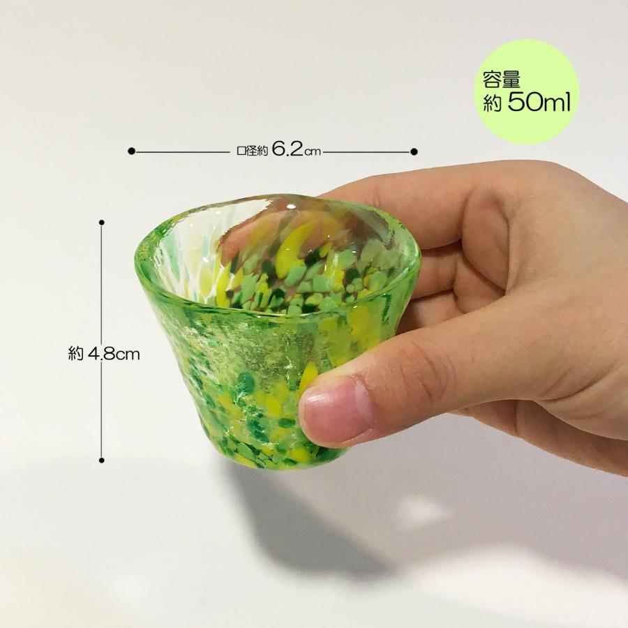 ADERIA アデリア ADERIA津軽びいどろ 盃 山若葉 A-2 50ml 日本製 化粧箱入 おちょこ ぐい呑み 日本酒 グラス ガラス 冷酒 お猪口 酒器F79467 : 葉月Yahoo ...