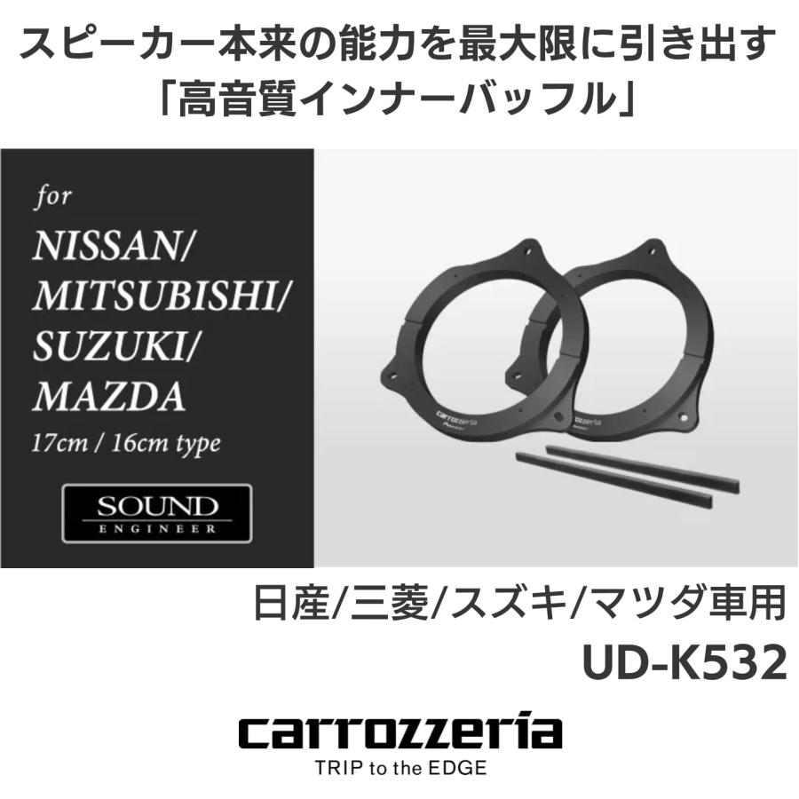 Pioneer（パイオニア） スピーカー UD-K532 音質向上アイテム インナーバッフル スタンダードパッケージ 日産 三菱 スズキ マツダ車用 カロッツェリア : 葉月Yahoo!店 ...