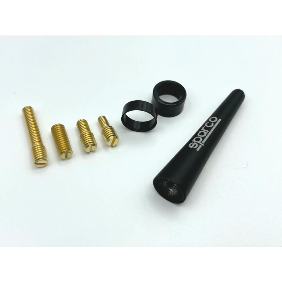 sparco SPARCO CORSA スパルココルサ アンテナ 65mm ブラック 艶消し SPA434 : 葉月Yahoo!店 - 通販 - Yahoo!ショッピング