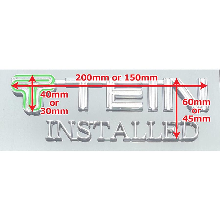 TEIN テイン エンブレム 3Dエンブレム L 200mm x 60mm TN001-022-01 : 葉月Yahoo!店 - 通販 - Yahoo!ショッピング