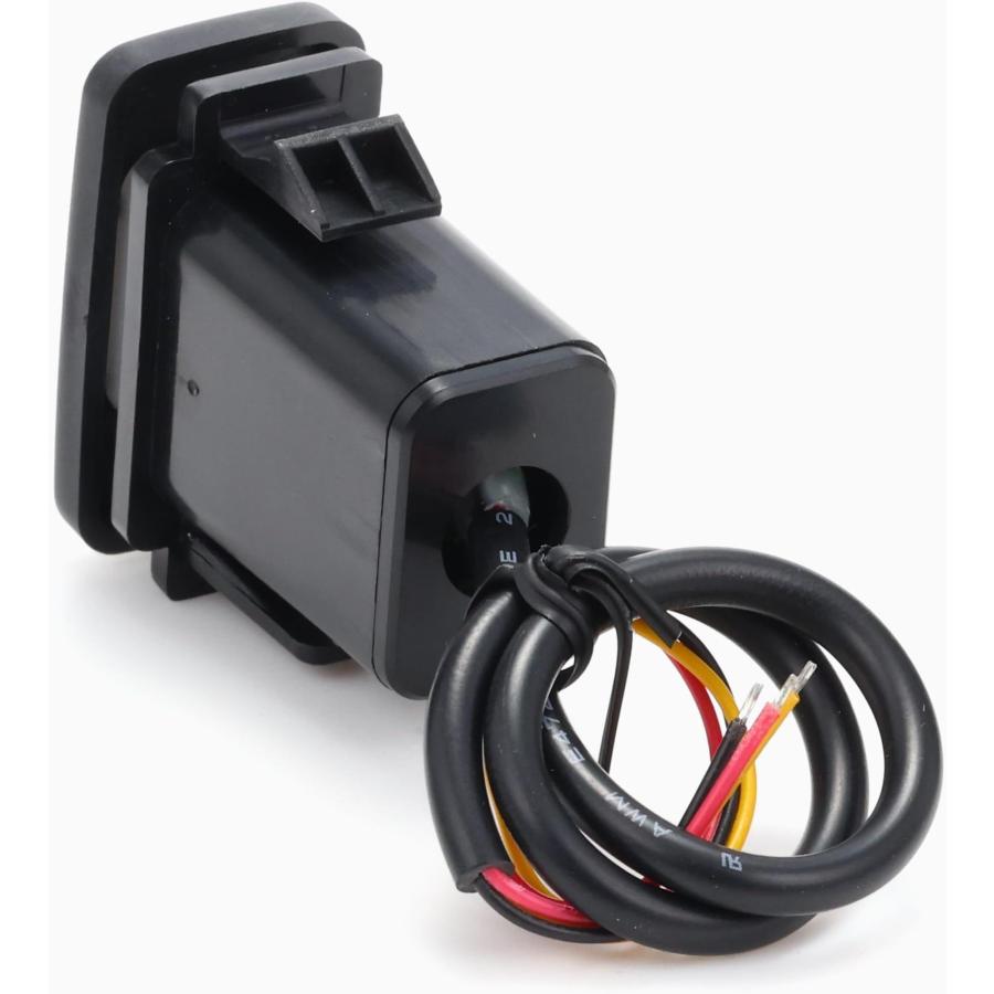 エーモン(amon) プッシュスイッチ(トヨタ・ダイハツ車用) ON-OFF DC12V・500mA 発光色:ホワイト 3217 12V・500mA/トヨタ・ダイハツ/ホワイト ON-OFF ...