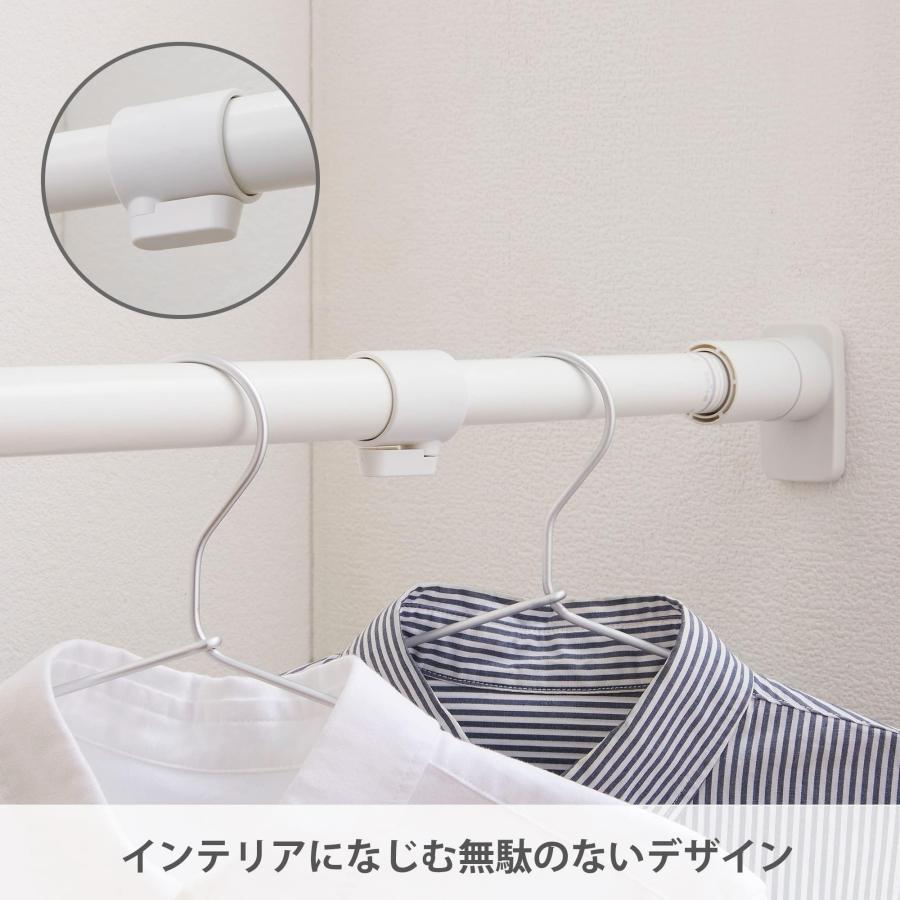 HEIAN SHINDO つっぱり棒L ジャッキ式超強力タイプ マットホワイト 幅110~190cm 耐荷重45~15kg パイプ直径3cm RTJ-L 平安伸銅工業 取付寸法:110 ...