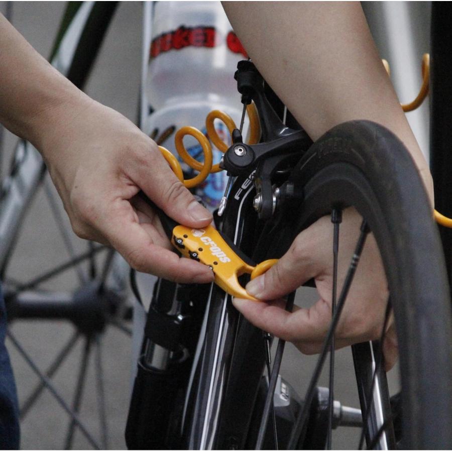 crops クロップス(crops) ワイヤーロック Q5-COCON ココン | 5mm×1800mm 3桁ダイヤル SPD09-CCN ブラック : 葉月Yahoo!店 - 通販 ...