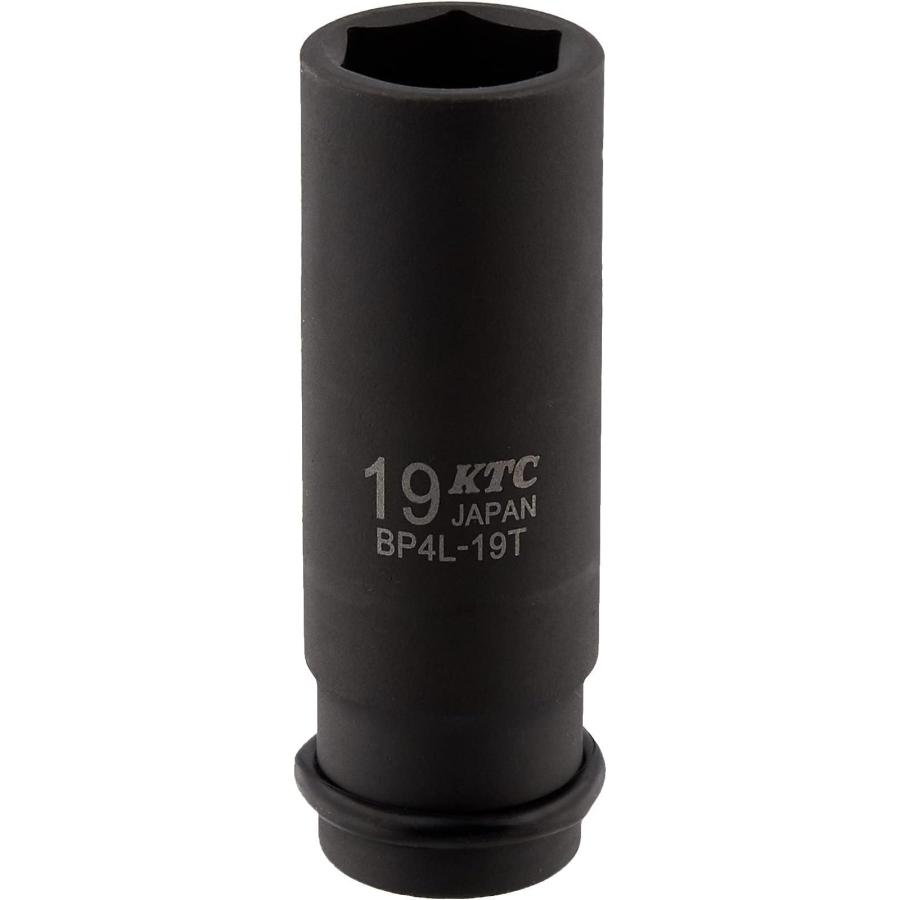 KTC 京都機械工具(KTC) 12.7mm (1/2インチ) インパクトレンチ ソケット (ディープ薄肉) 19mm BP4L19TP 対辺寸法(mm):19 : 葉月Yahoo!店 ...