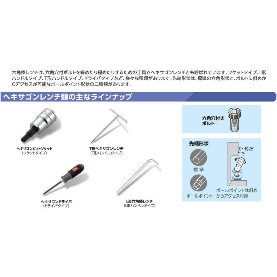KTC 京都機械工具(KTC) ボールポイント L型 ロング六角棒レンチ セット HL259SP : 葉月Yahoo!店 - 通販 ...