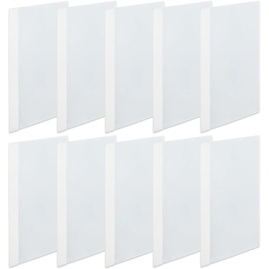 PLUS プラス クリアファイル A4 スリムタイプ 6P ホワイト 10冊パック 78-964×10 : 葉月Yahoo!店 - 通販 - Yahoo!ショッピング