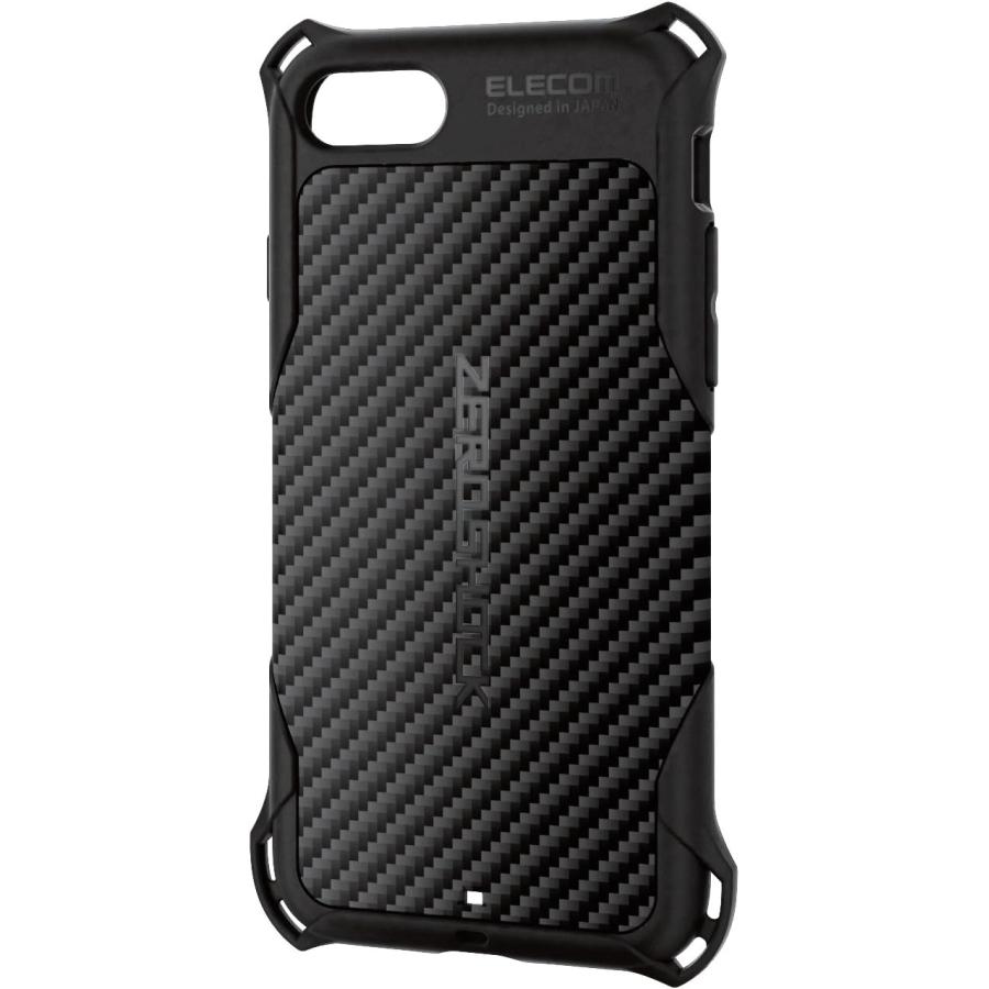 ELECOM エレコム iPhone SE (2020 第2世代) / 8 ケース カバー 衝撃吸収 【 落下時の衝撃から本体を守る 】 ZEROSHOCK 7 対応 ブラック ...