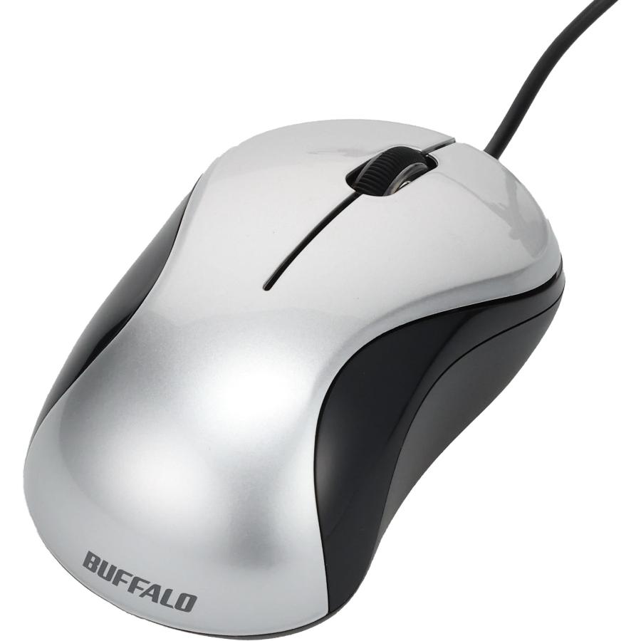 BUFFALO バッファロー 有線 BlueLED 静音 3ボタンマウス シルバー BSMBU108SV 単品 : 葉月Yahoo!店 - 通販 - Yahoo!ショッピング