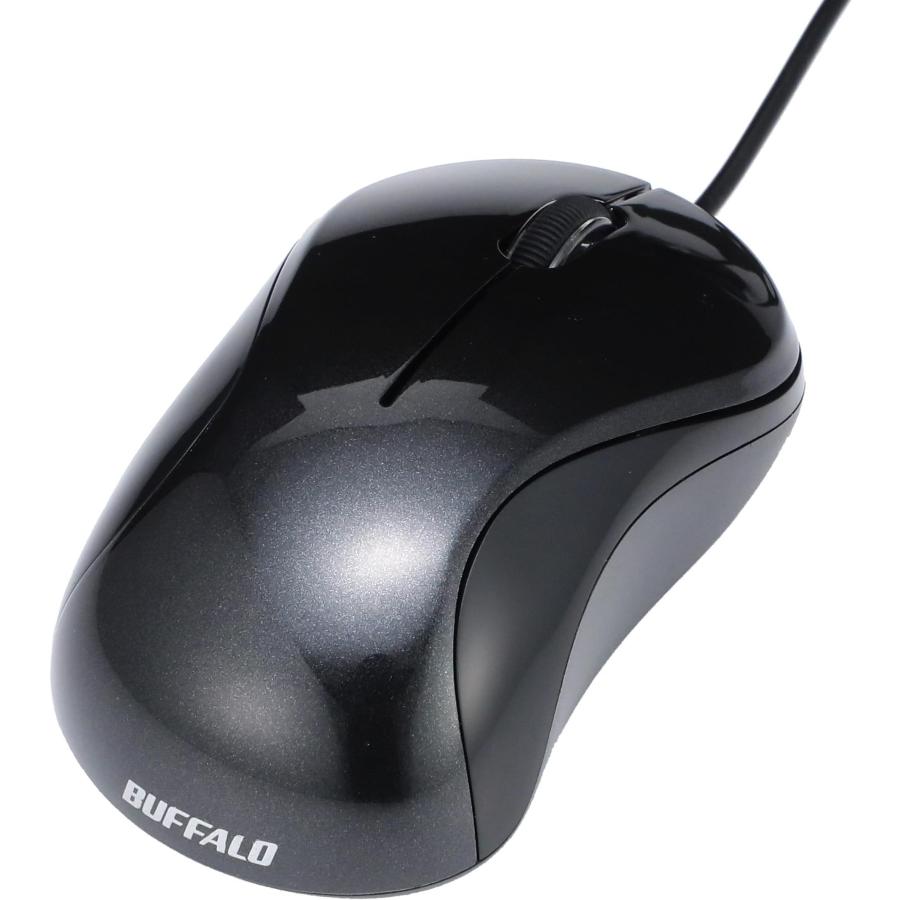 BUFFALO バッファロー 有線 BlueLED 静音 USB 3ボタンマウス ブラック BSMBU108BK 単品 : 葉月Yahoo!店 - 通販 - Yahoo!ショッピング