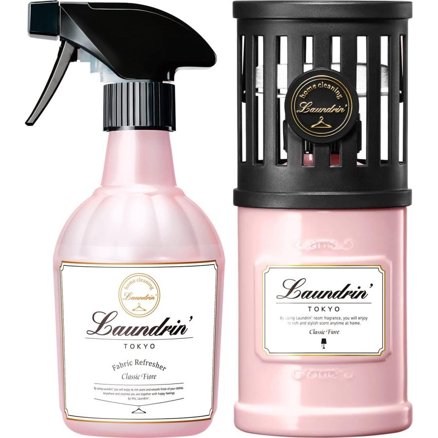 Laundrin' 【セット買い】ランドリン ファブリックミスト クラシックフィオーレ 370ml+ランドリン 部屋用 芳香剤 220ml ファブリックミスト+部屋用フレグランス : 葉月 ...
