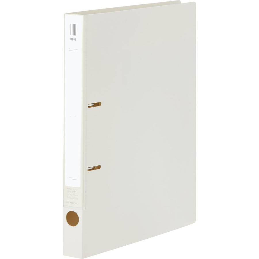 KOKUYO コクヨ ファイル リングファイル NEOS A4 220枚収容 オフホワイト フ-NE430NW 単品 : 葉月Yahoo!店 - 通販 - Yahoo!ショッピング