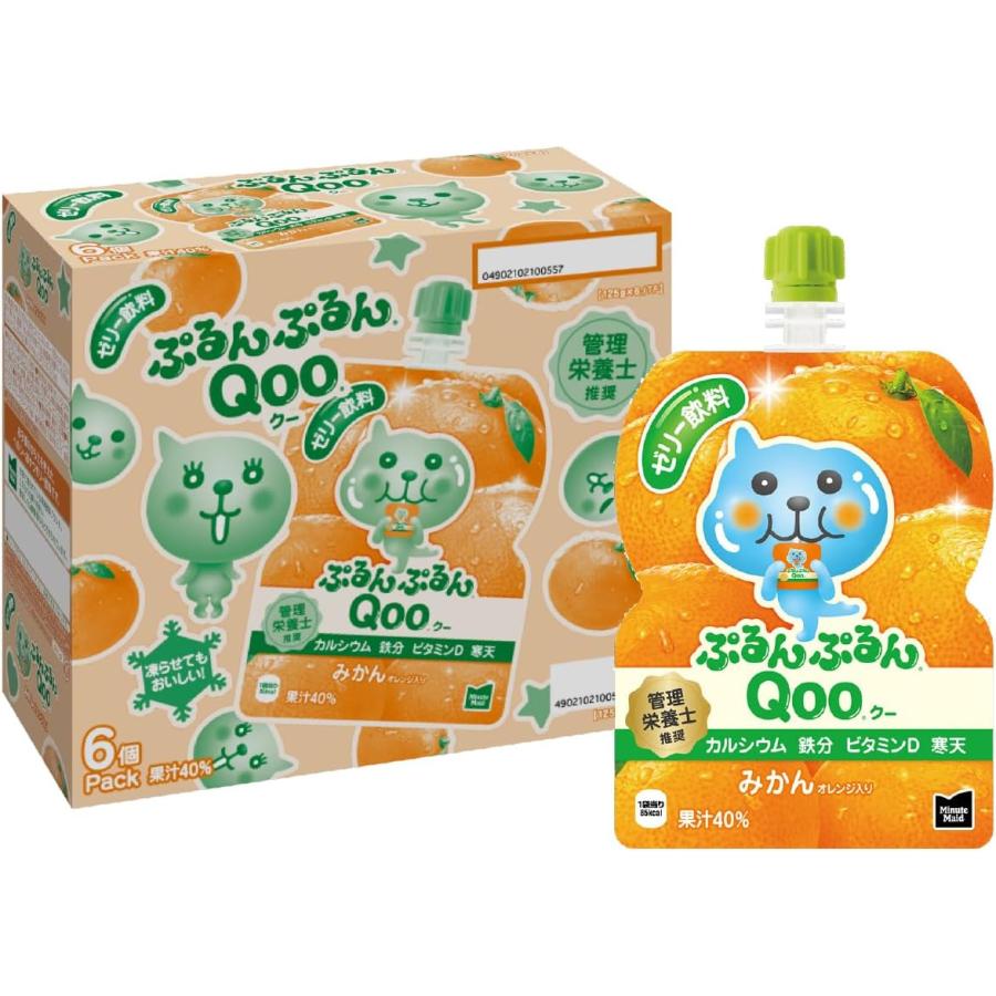 コカ・コーラ ミニッツ メイド ぷるんぷるんQoo みかん 125gパウチ×6袋 : 葉月Yahoo!店 - 通販 - Yahoo!ショッピング