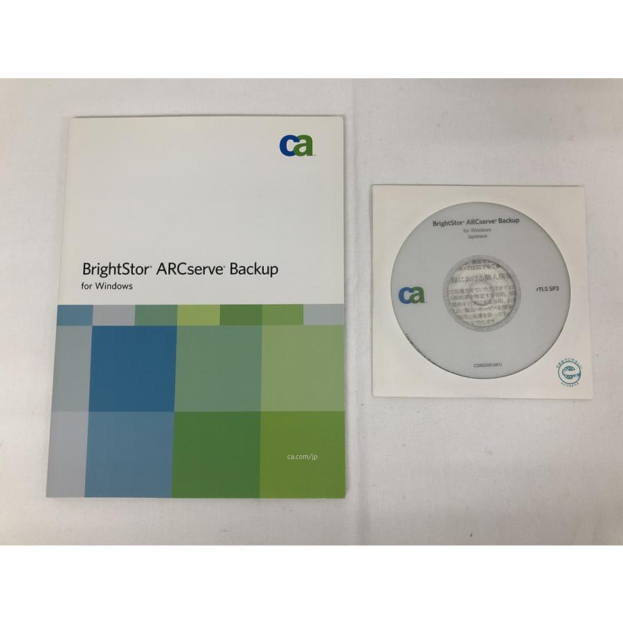 中古 マニュアル付属★BrightStor ARCserve Backup r11.5 SP3 for Windows - Japanese ...