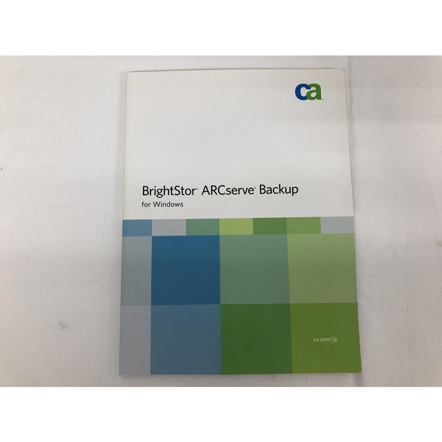 中古 マニュアル付属★BrightStor ARCserve Backup r11.5 SP3 for Windows - Japanese ...