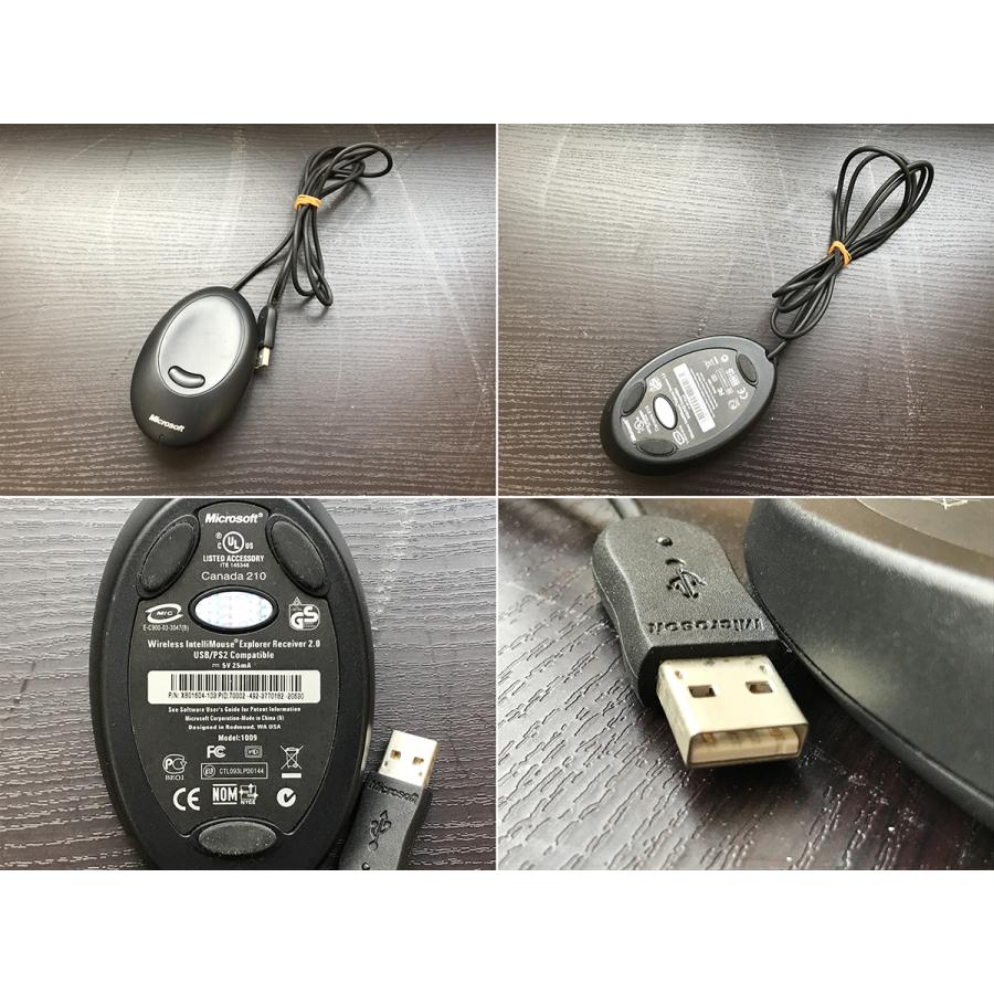 中古 Microsoft Wireless Intellimouse Explorer Mouse Receiver v2.0 Model ...