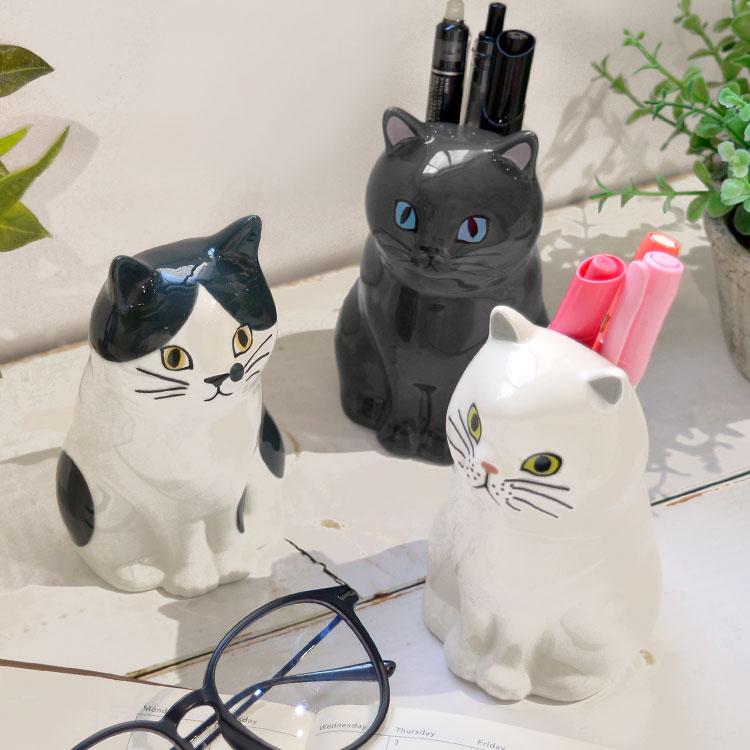 花瓶 一輪挿し 陶器 ペン立て おしゃれ 動物 猫 ネコ ペン 花瓶 一輪挿し 陶器 ペン立て おしゃれ 動物 猫 ネコ ペン