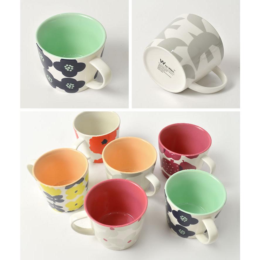 マグカップ Wpc. Patterns 北欧 マグ おしゃれ スープマグ かわいい 400ml 磁器 花柄 ワールドパーティ プレゼント ギフト お祝い 電子レンジ対応 食洗機対応 :wpc ...