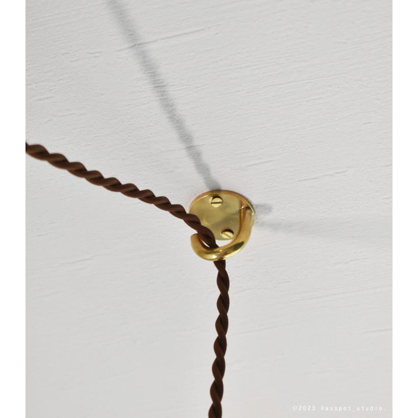 シーリングフック 真鍮 おしゃれ シンプル シーリングコード用フック ペンダントライト用 コード調整 長さ調整 位置調整 おすすめ 吊り下げ 北欧 : Hauspot - 通販 - Yahoo ...