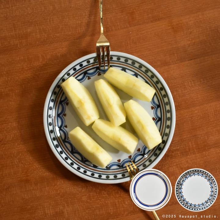 プレート 食器 日本製 19.5cm 中皿 ラウンドプレート ノルディコ/ボーダー 磁器 食洗機可 カフェ 北欧 器 おしゃれ かわいい ブルー ホワイト : Hauspot - 通販 ...