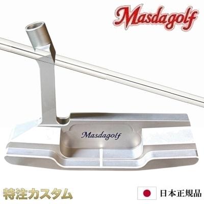 Masda golf マスダゴルフ スタジオ2 パター ステンレス（NEWデザイン） studio 2 ホワイトビーズ仕上げ・ブラックコート加工・DLC加工 ハンドメイド 専用ヘッドカバー付 ...