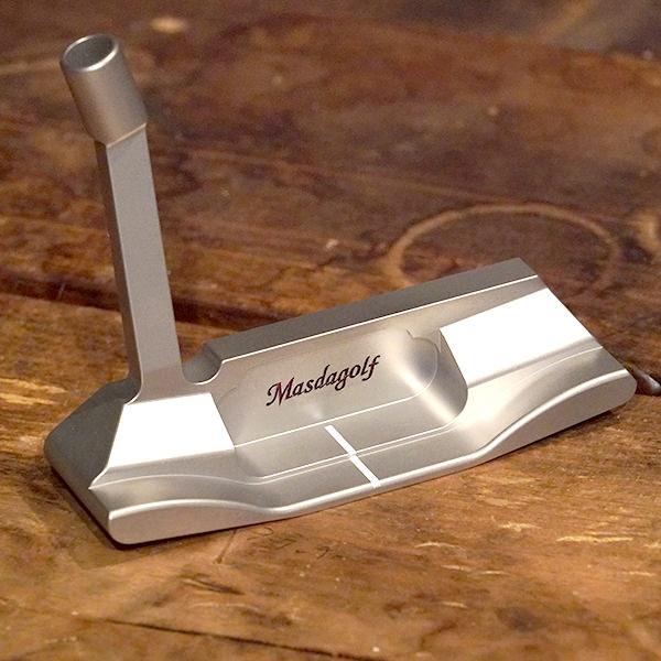 Masda golf マスダゴルフ パター スタジオ5 ステンレスバージョン studio 5 ツアープロト 3004 カーボン シャフト ハンドメイド 専用ヘッドカバー付 [日本製][右打用 ...