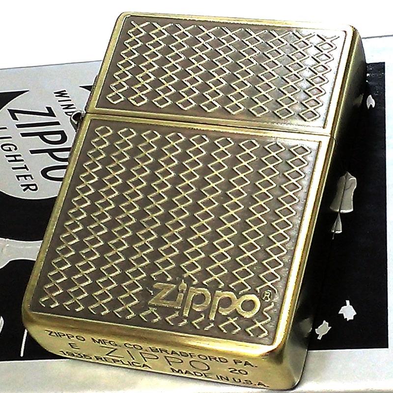 ZIPPO おしゃれ 1935 復刻レプリカ グリルメッシュ アンティークブラス 両面加工 エッチング彫刻 ジッポ ライター 3バレル : Zippoタバコケース喫煙具のハヤミ - 通販 ...