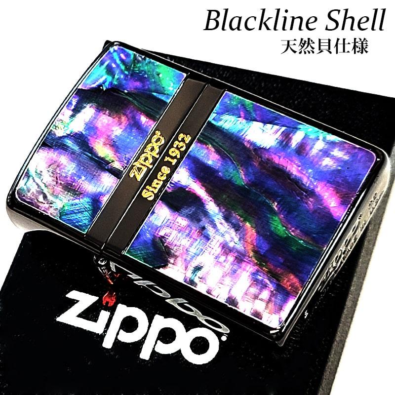ZIPPO ライター シェル ジッポ ロゴ 天然貝 美しい ブラックニッケル 彫刻 おしゃれ 黒 綺麗 かっこいい メンズ レディース ギフト : Zippoタバコケース喫煙具のハヤミ ...