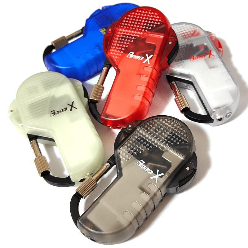 ガスライター ターボ BeepX ビープテン 5カラー 赤 青 アウトドア 黒 クリア ブラック 蓄光 ブルー レッド 屋外 ガス補充式 ...